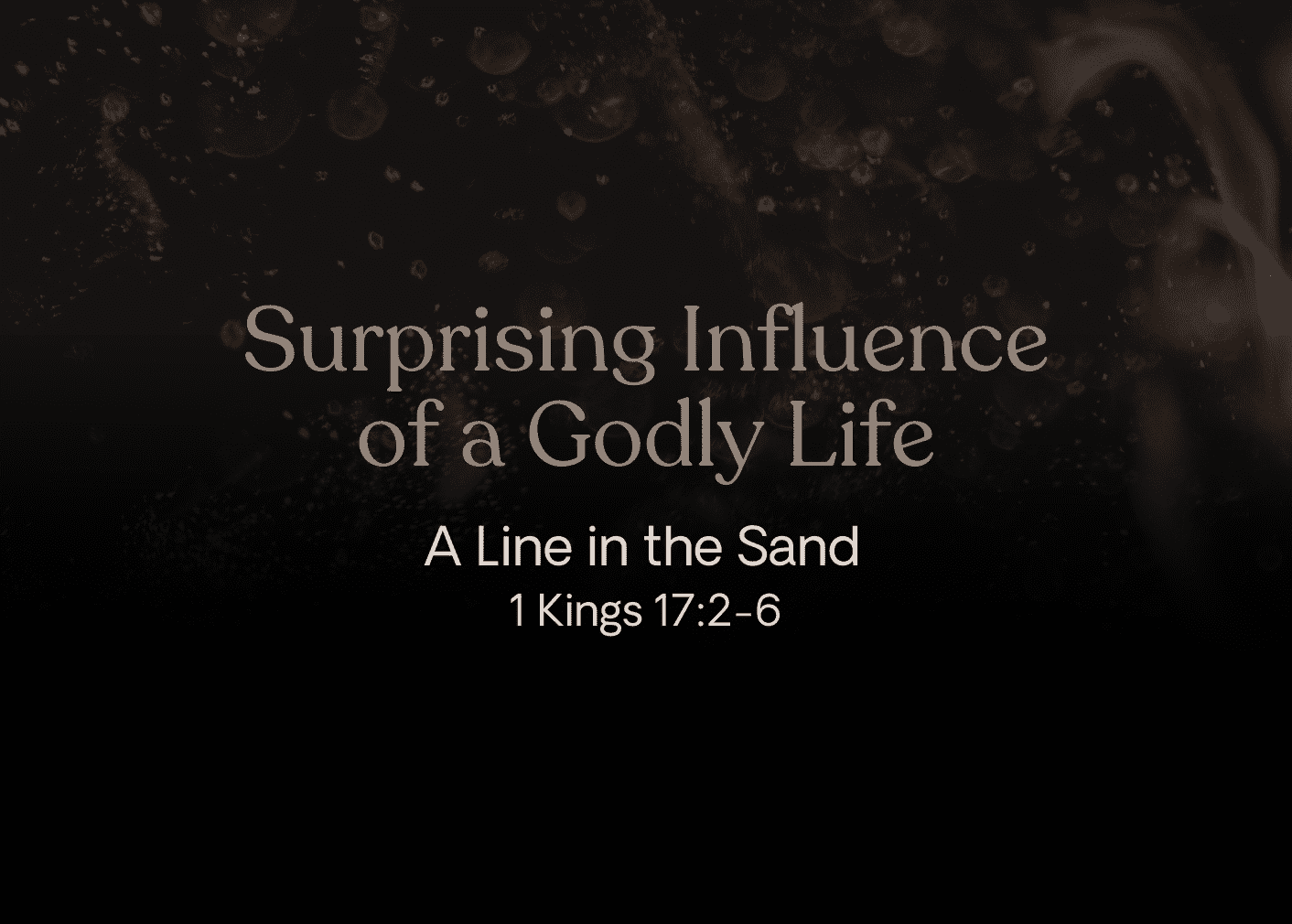 A Line in the Sand, Part 1 - Open the Bible