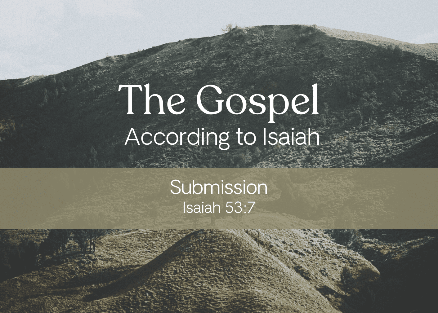 Submission, Part 2 - Open the Bible