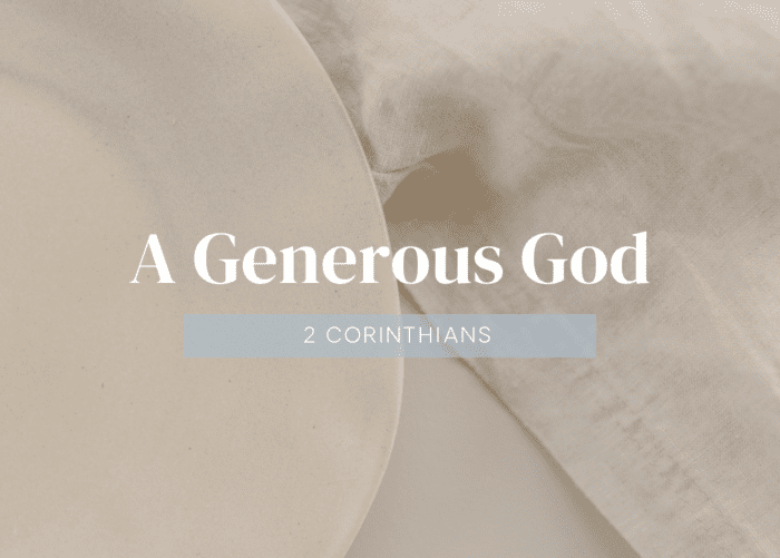 A Generous God, Part 1 - Open the Bible