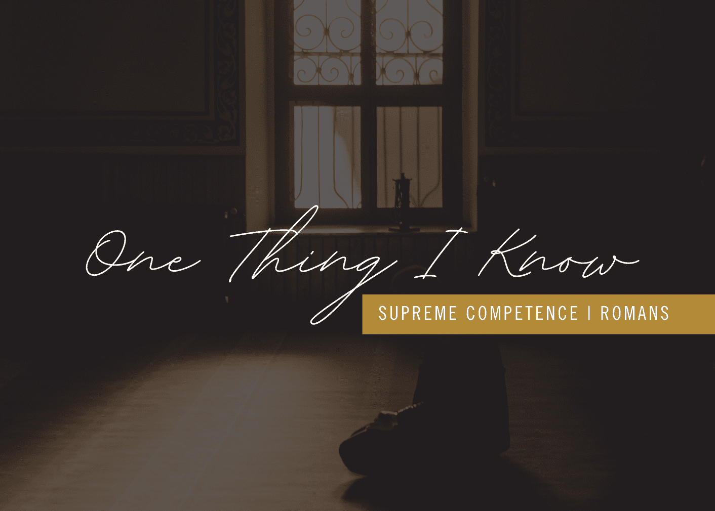 Supreme Competence, Part 2 - Open the Bible